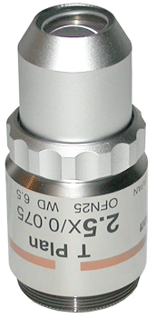 Nikon T Plan 2.5x EPI Reflected Light Objective MUE12030 | Wide-Area ...