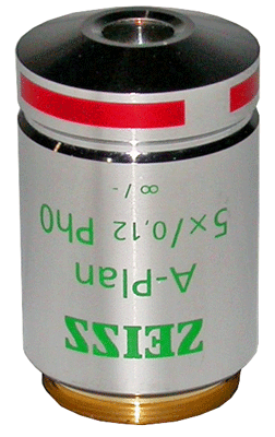 Zeiss A-Plan 5x Ph0 Phase Contrast Objective – Spach Optics, Inc.